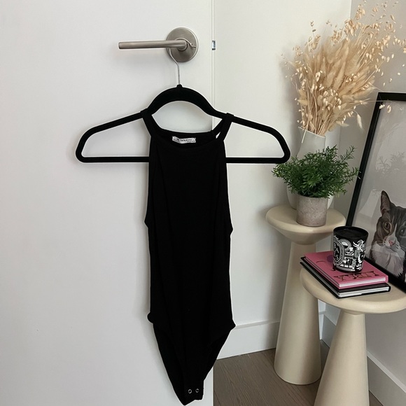 Zara | Tops | Zara Ribbed Bodysuit | Poshmark